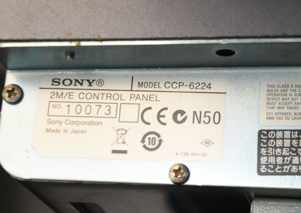 Sony CCP-6000 Control Panel – Gearwise – AV & Stage Equipment