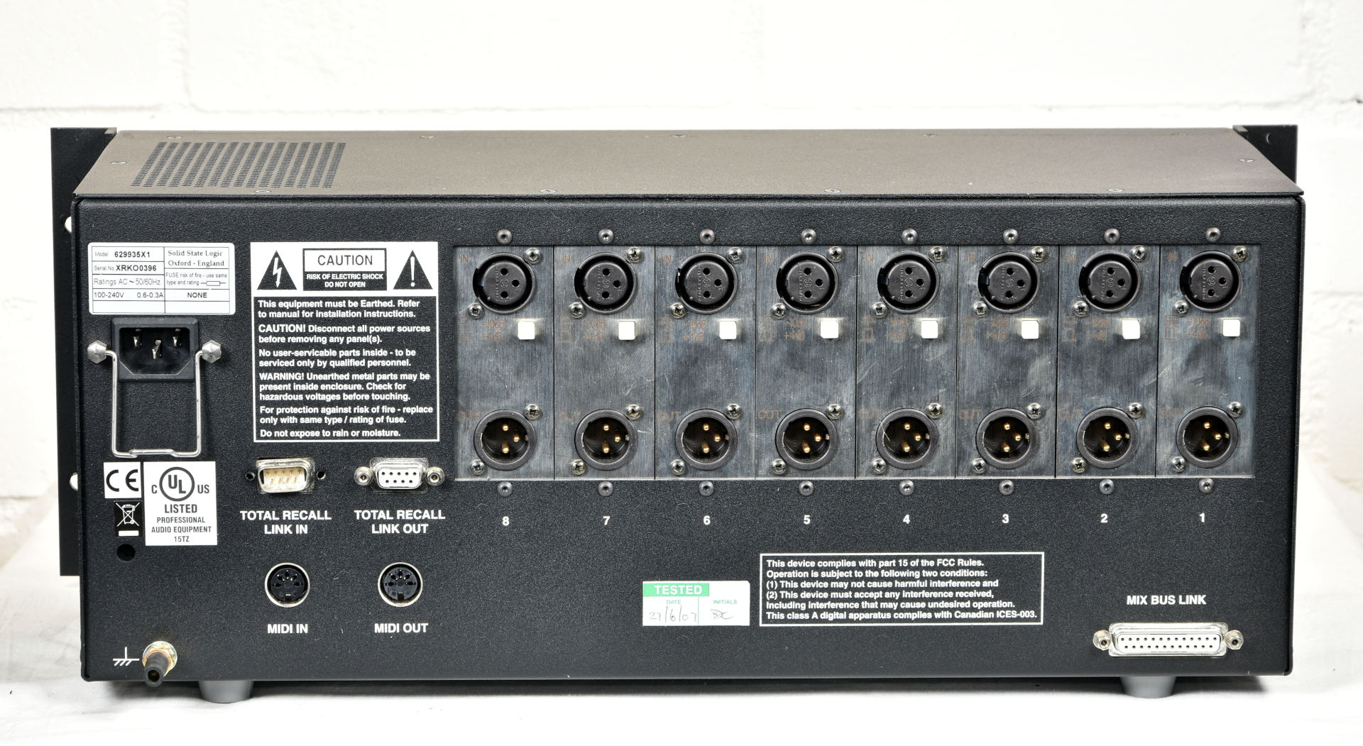 SSL XLogic XRack Eq – Gearwise – AV & Stage Equipment