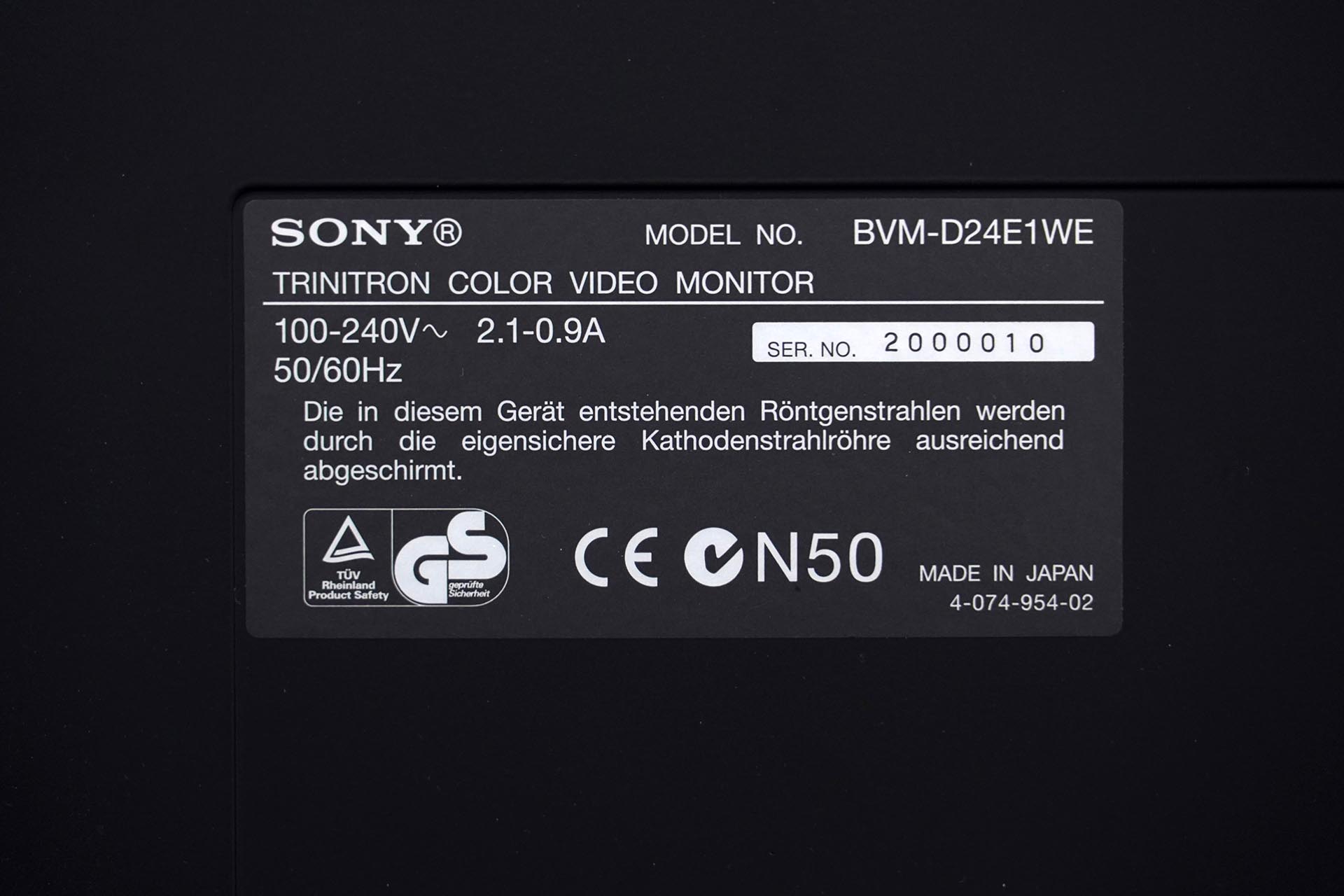 Sony BVM-D24E1WE – Gearwise – AV & Stage Equipment